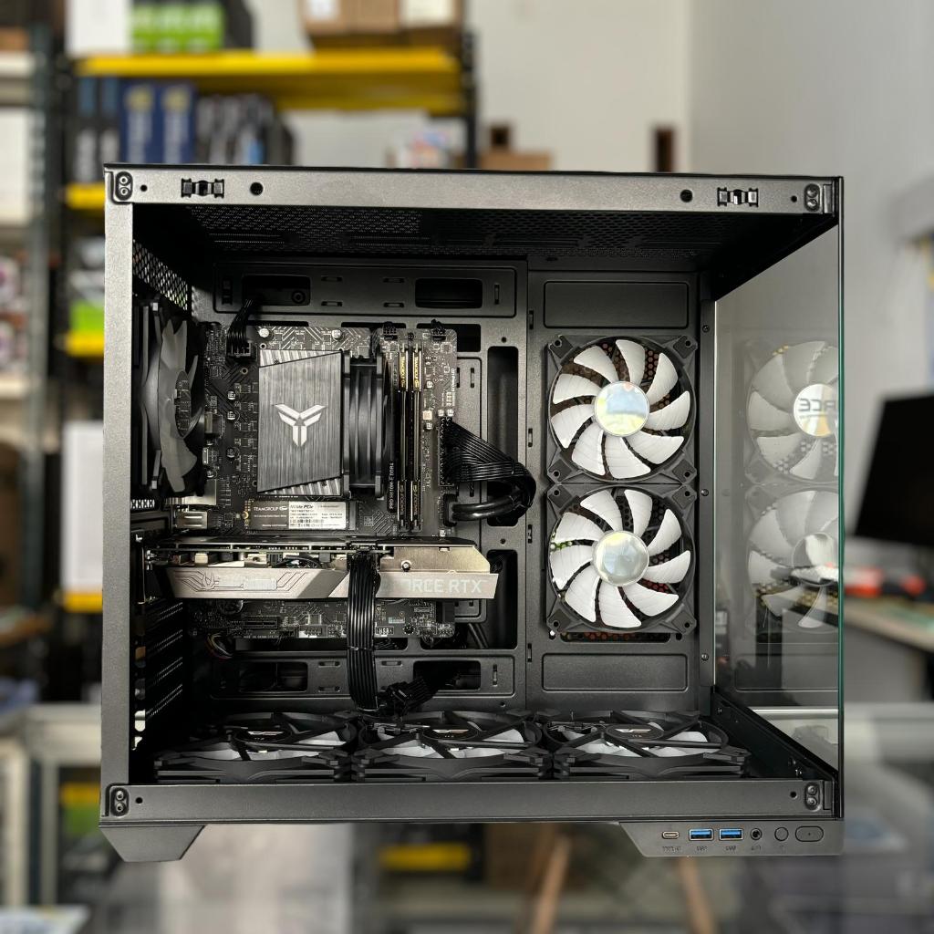 Jual Casing PC CUBE GAMING KNOMA BLACK - ATX Gaming Case - Free 2 Fan ...