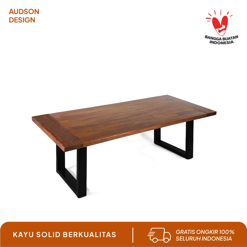Jual Meja Makan Kombinasi Kayu Mahoni Kayu Jati Solid - Teja Dining ...