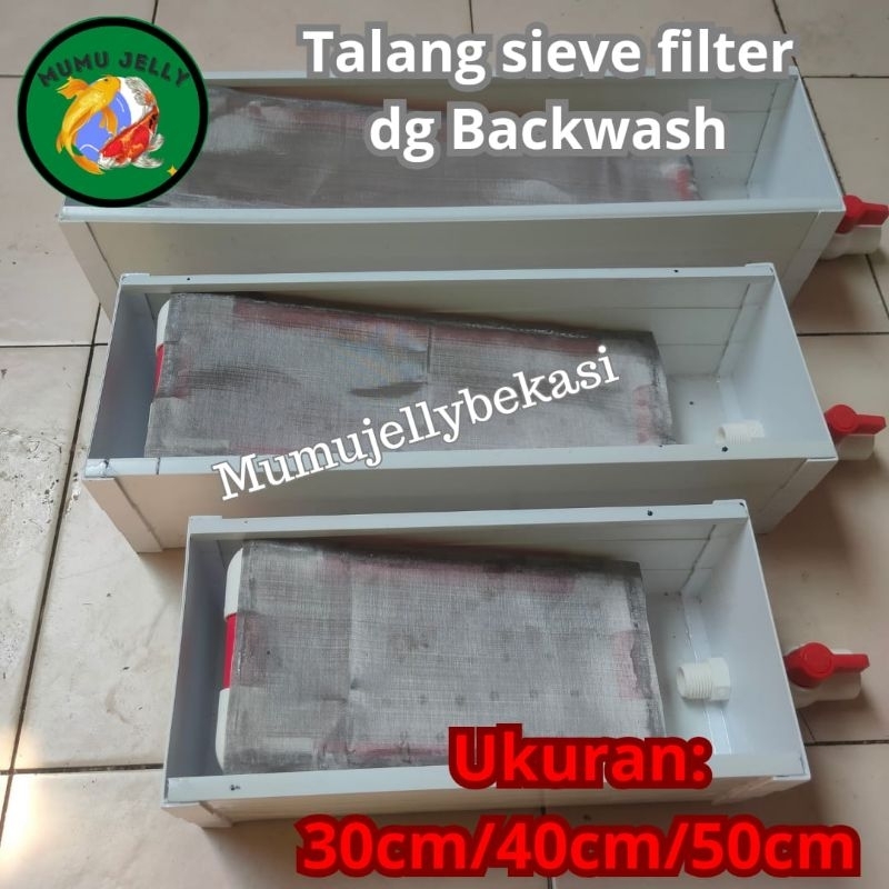 Jual talang filter +sieve filter dg backwash aquarium kolam ikan | Shopee Indonesia