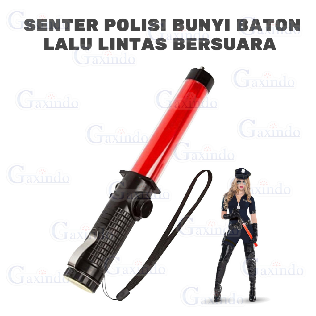 Jual SENTER POLISI BUNYI BATON LALU LINTAS BERSUARA S600 SENTER POLISI ...