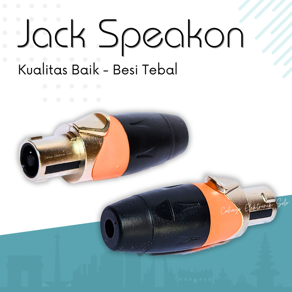 Jual Jack Speakon 4 Pin Prince Original Jek Spikon PVC Jeck Spicon ...