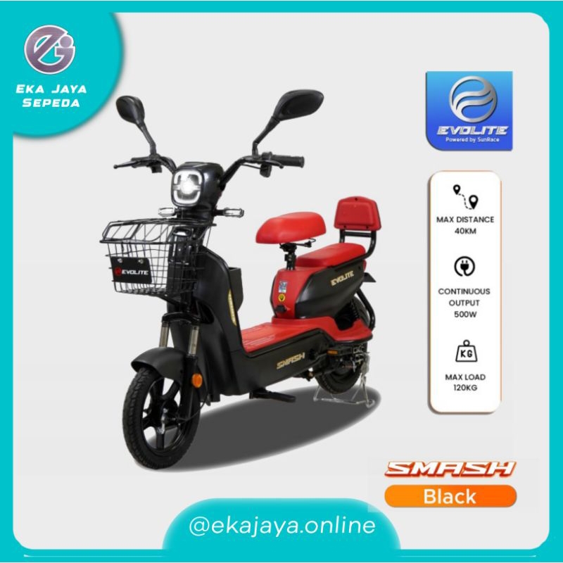 Jual Sepeda Listrik EVOLITE SMASH by Sunrace | Shopee Indonesia