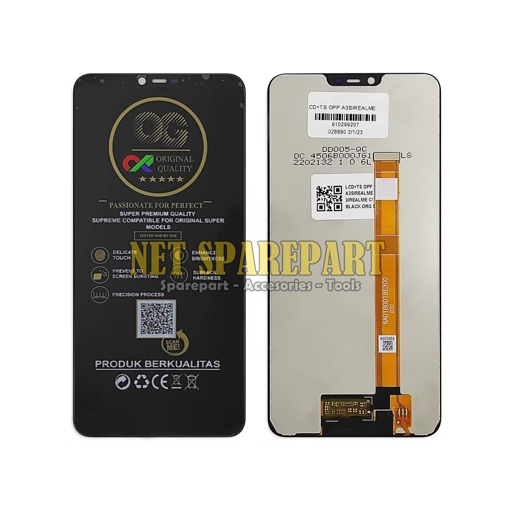 Jual LCD OPPO A3S CPH1803 / CPH1853 / REALME 2 / C1 FULLSET TOUCHSCREEN | Shopee Indonesia