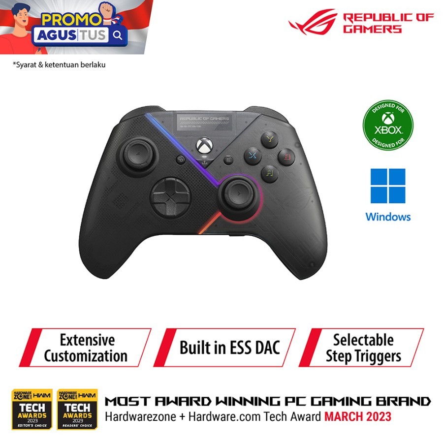 Jual ASUS ROG Raikiri | PC Controller Features two Rear Buttons ...