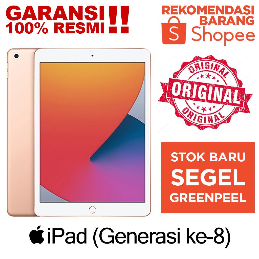 Jual New iPad (Generasi ke-8) / Gen 8 MYMN2PA/A 10.2inch Wifi Cellular ...