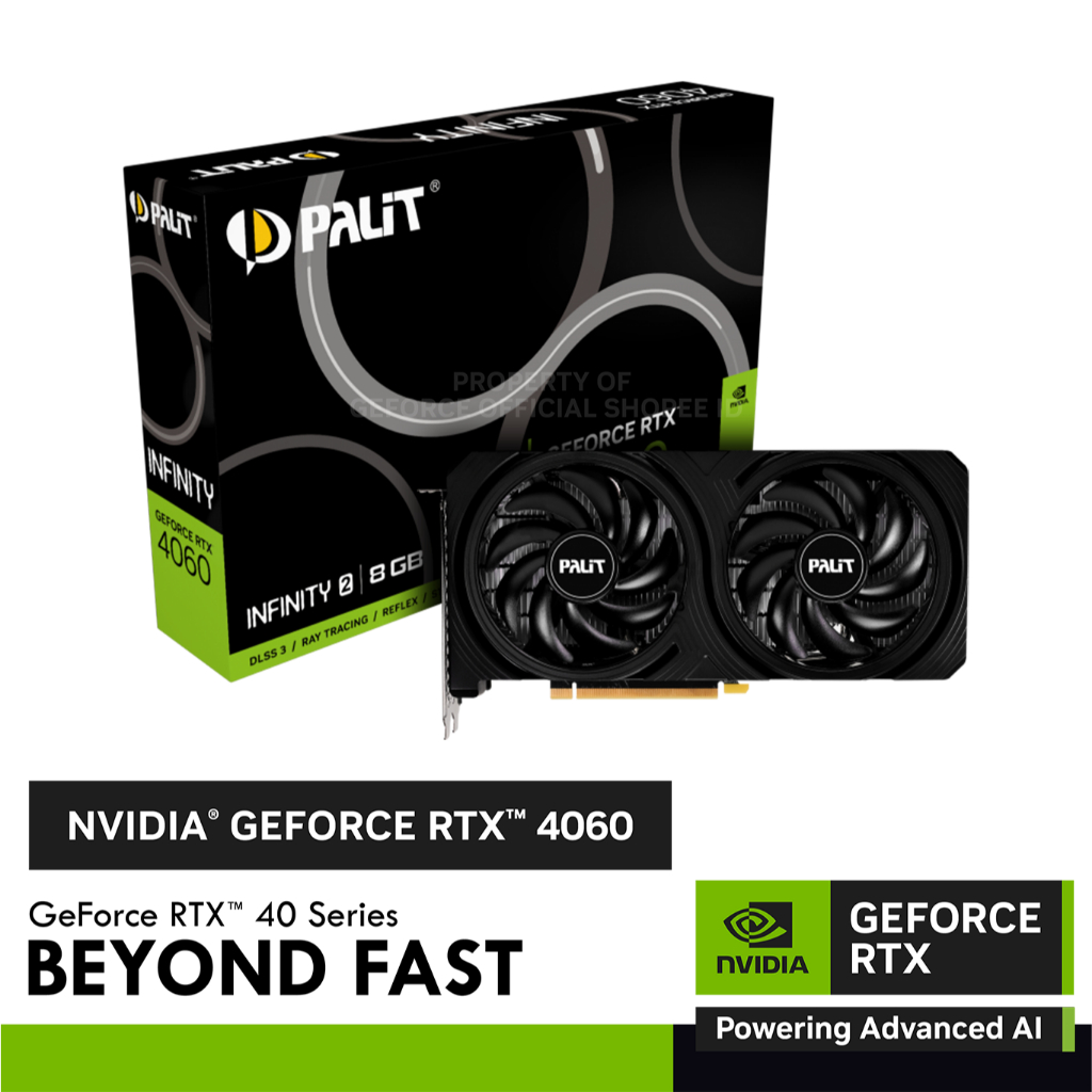 Jual PALIT GeForce RTX 4060 Infinity 2 | 8GB GDDR6 | Shopee Indonesia