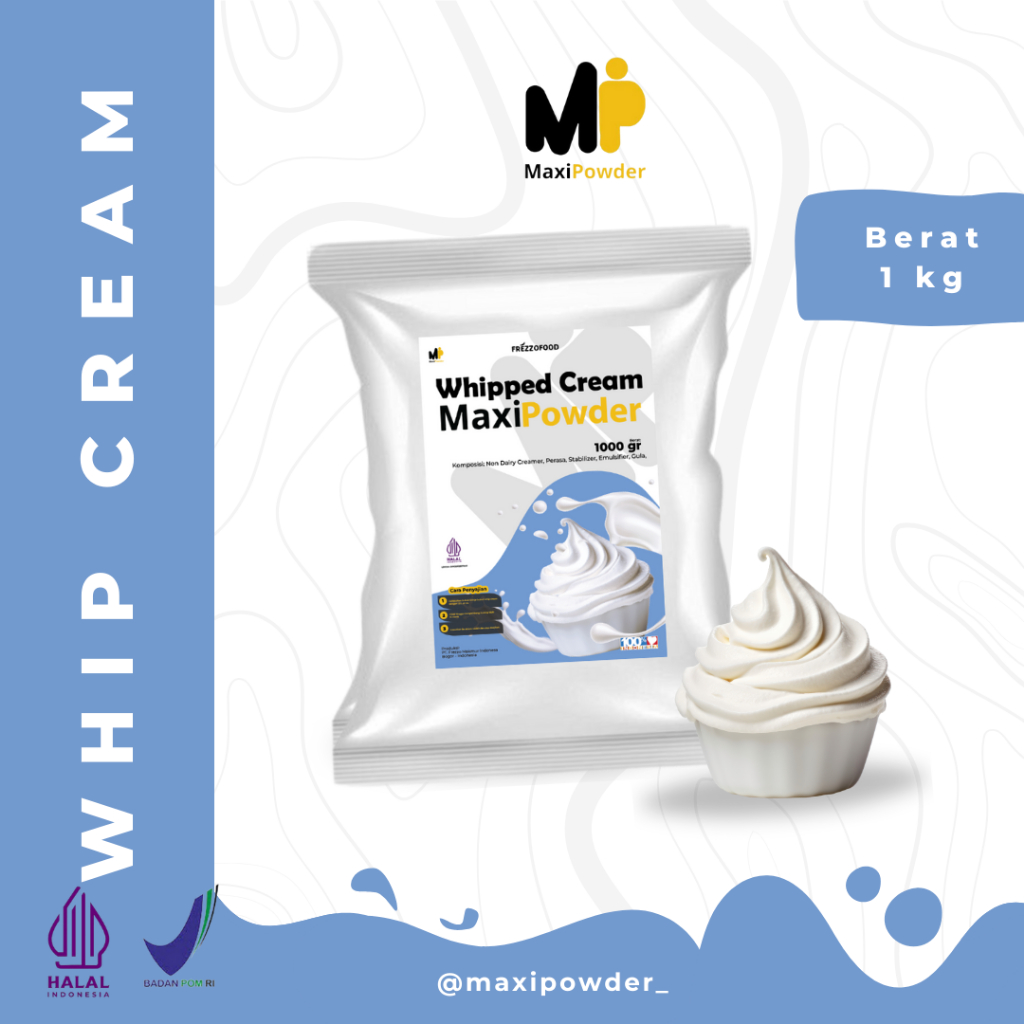 Jual Whip Cream 1kg / Whipping Cream Termurah / Topping Whipped Cream ...