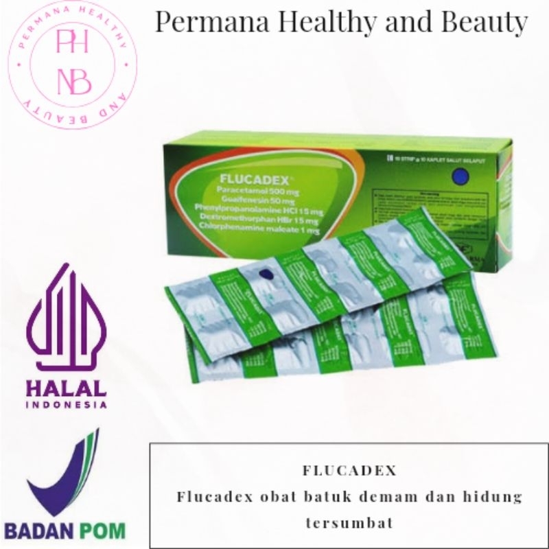 Jual FLUCADEX / Flucadex isi 10 Tablet / Flucadex Tablet 1 Strip Isi 10 ...