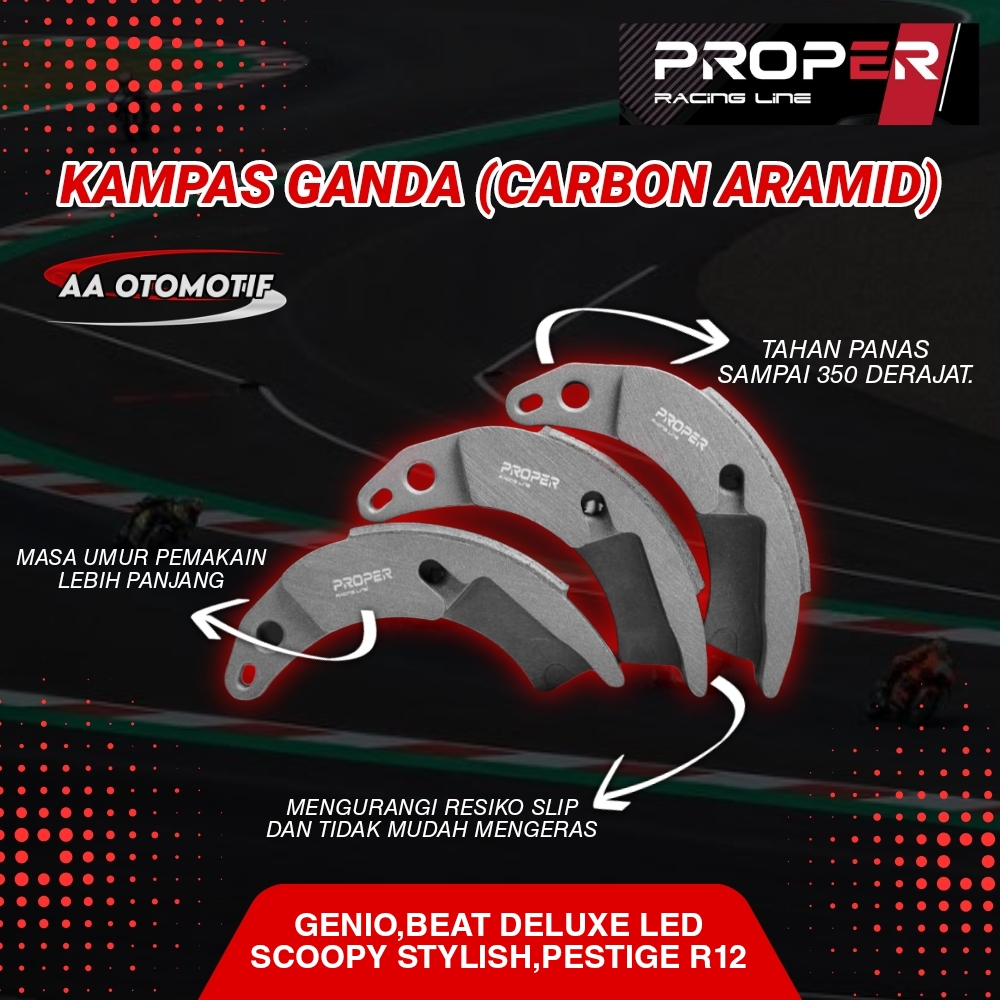 Jual KAMPAS GANDA PROPER RACING LINE GENIO NEW BEAT DELUXE LED SCOOPY ...