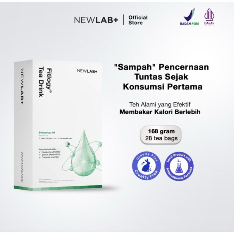 Jual NEWLAB+ Fitlogy Tea Drink |Teh Detox | Teh Pelangsing | Shopee ...