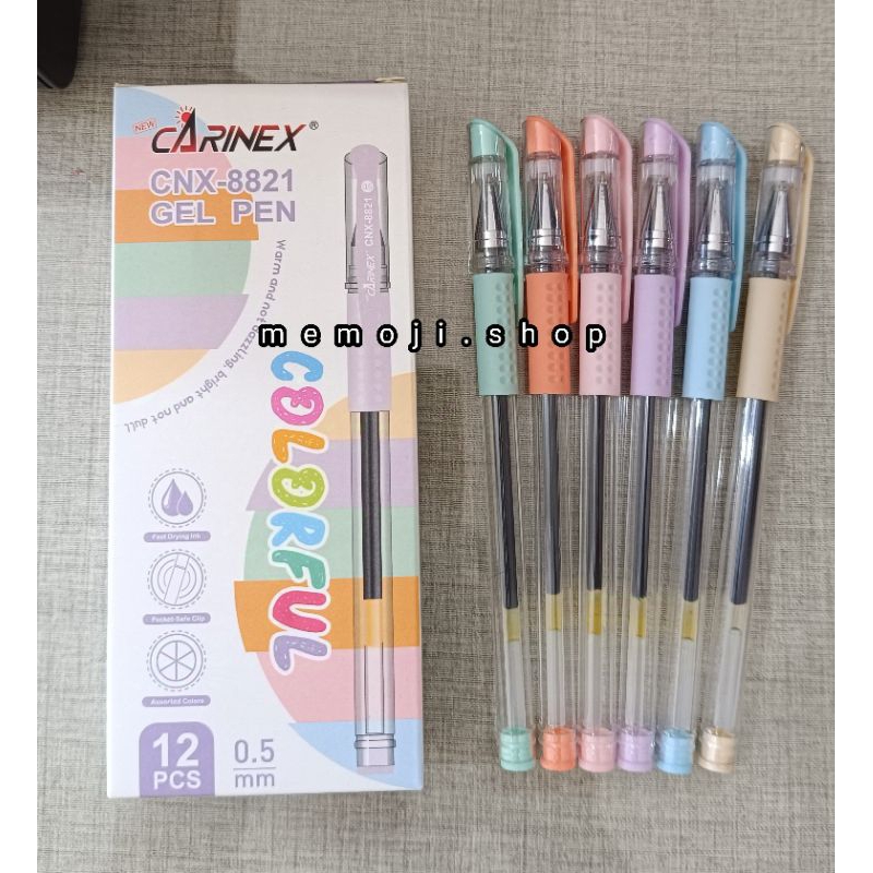 Jual Pulpen Carinex CNX-8821 COLORFUL (12pc) | Shopee Indonesia