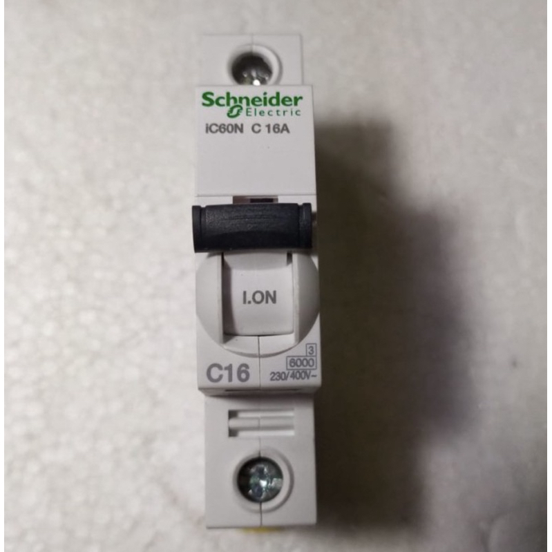 Jual MCB Schneider 1P IC60N 6kA Kurva C 6A / 10A/ 16A/ 20A | Shopee Indonesia