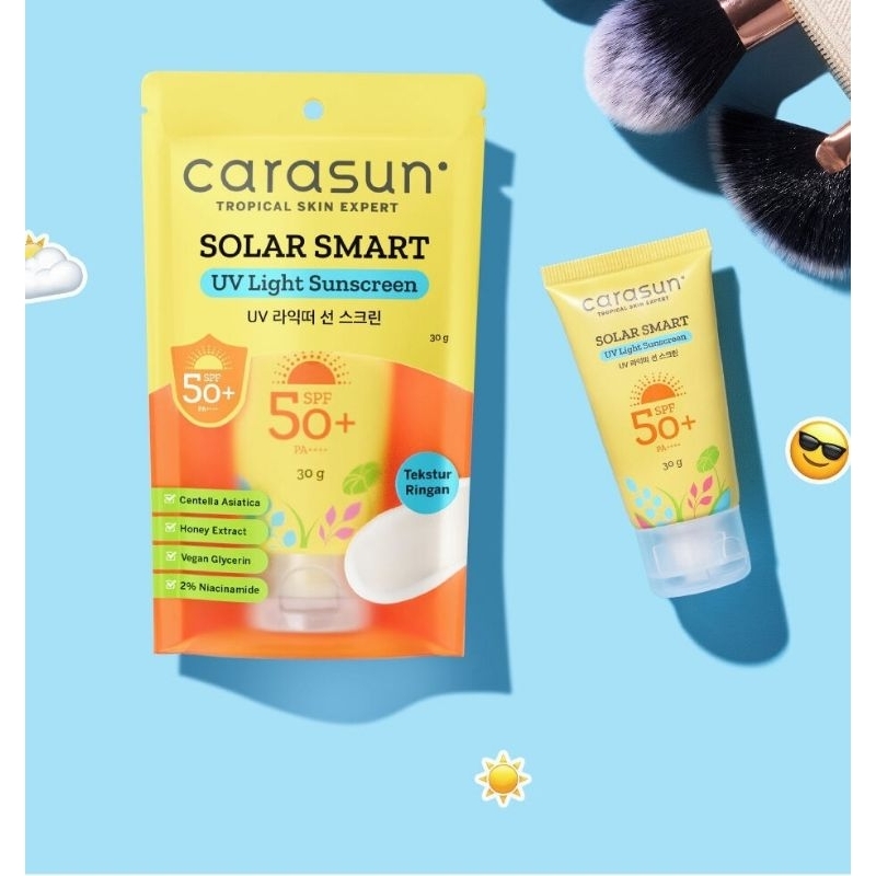 Jual Carasun Solar Smart UV Light Sunscreen Spf 50+ PA++++ 30 gr ...