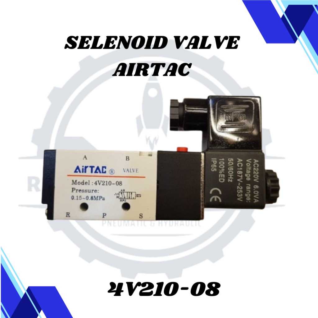 Jual SOLENOID VALVE AIRTAC 4V210-08 | Shopee Indonesia