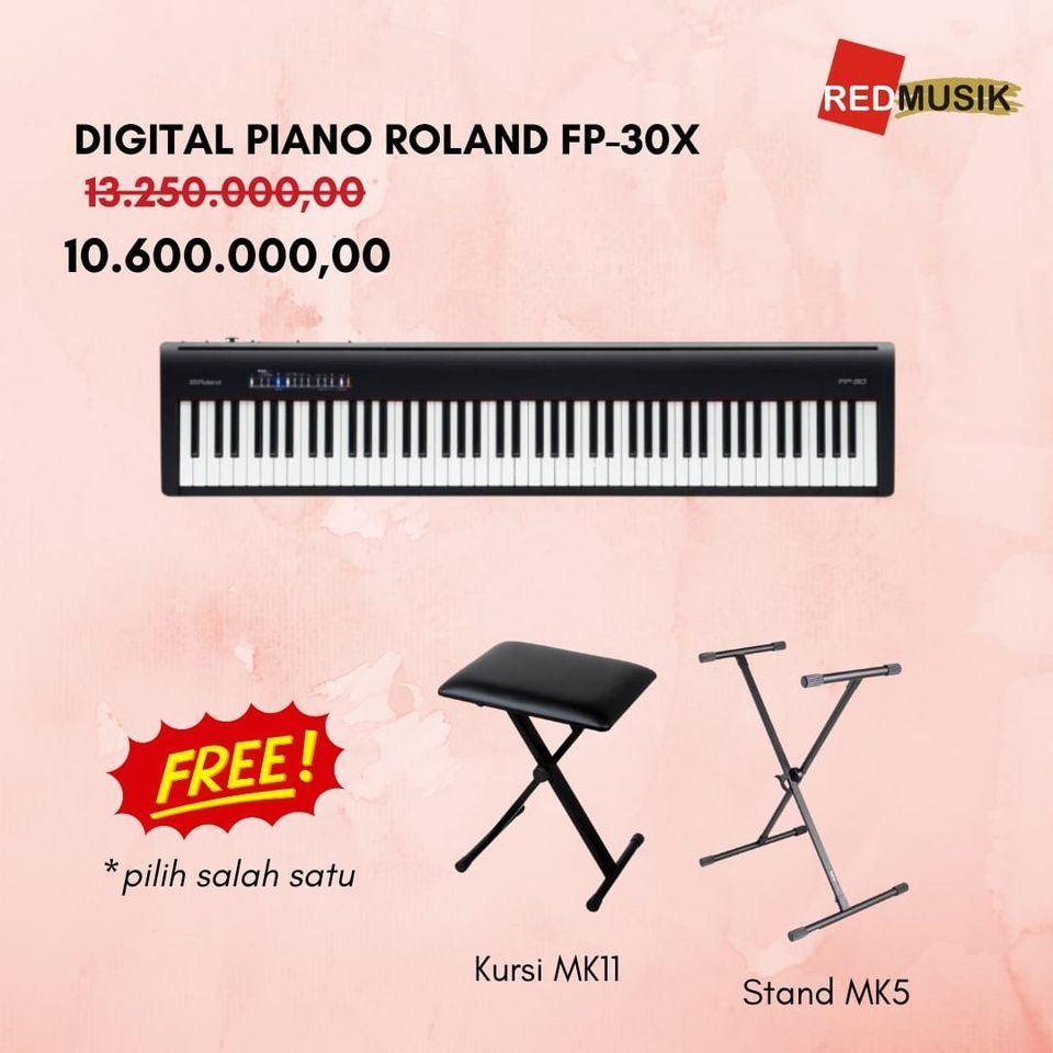 Jual Digital Piano Roland FP-30X Digital Portable Piano Roland FP30X FP ...