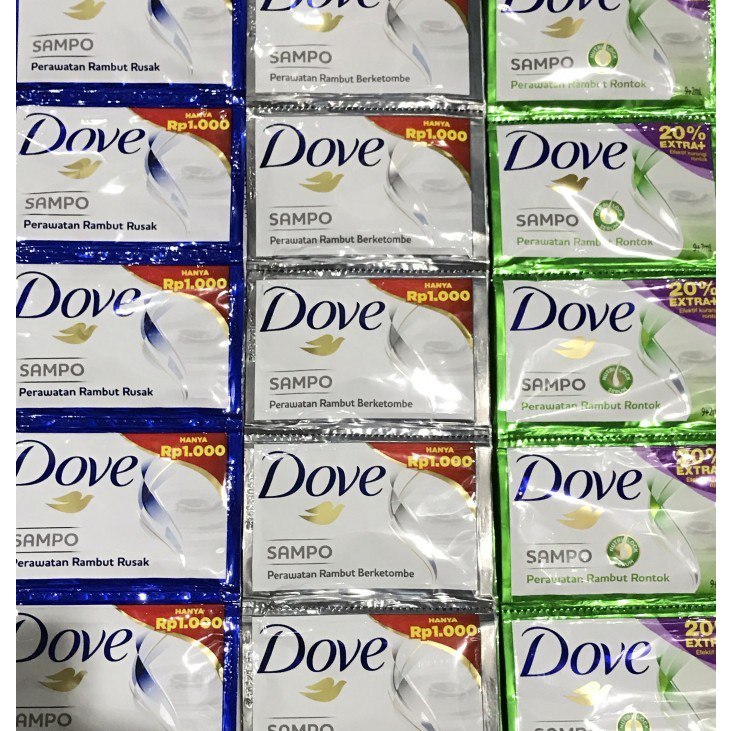Jual DOVE Shampoo Sachet 1 Renceng 12pcs | Shopee Indonesia