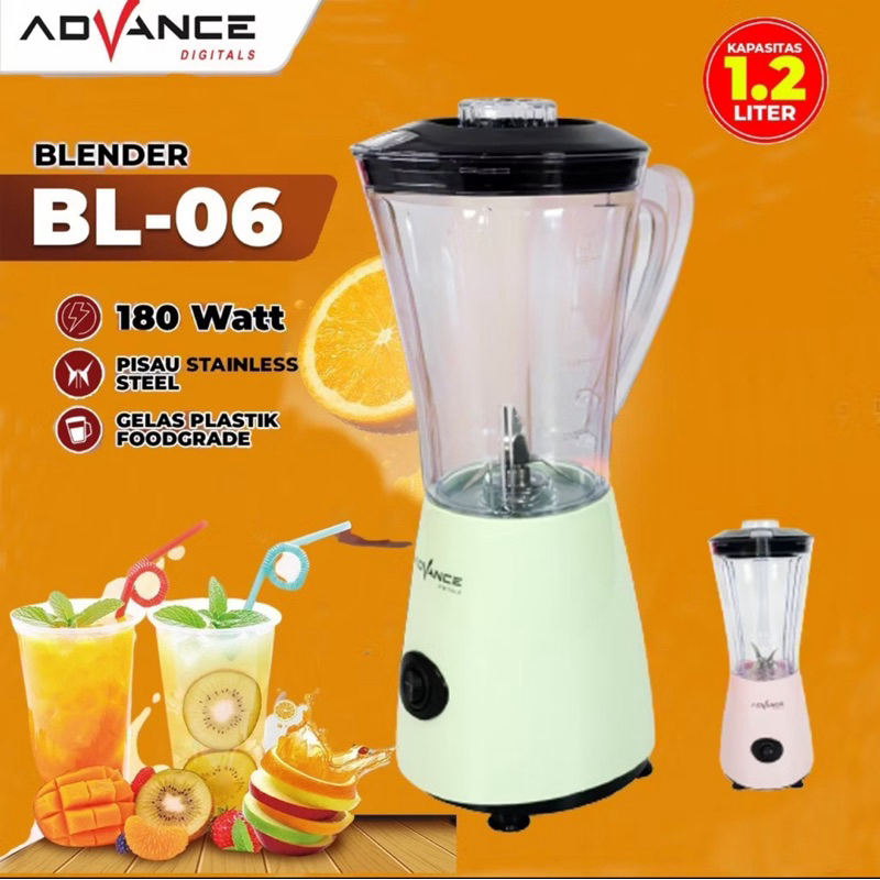 Jual ADVANCE BLENDER BL-06 LOW WATT / BLENDER JUICER 1,5L DENGAN 4 MATA PISAU FOOD GRADE ...