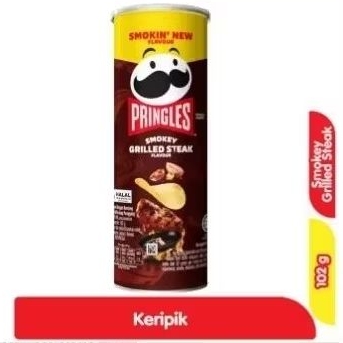 Jual Pringles smokey grilled steak kaleng 102g | Shopee Indonesia