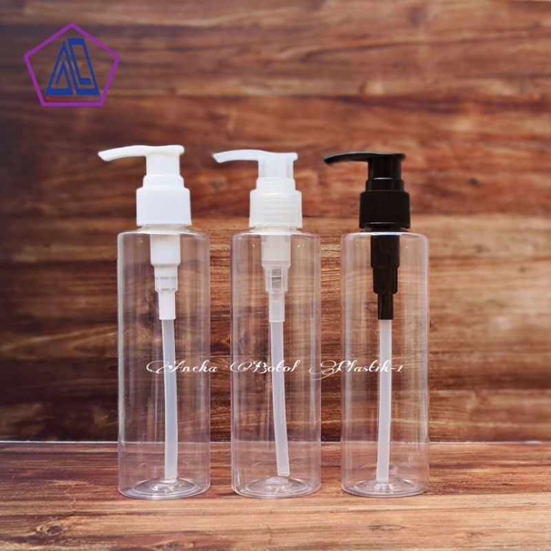 Jual Botol Pump Lotion 200ml Rf Bening / Botol Rf Pump 200ml Pet Clear ...