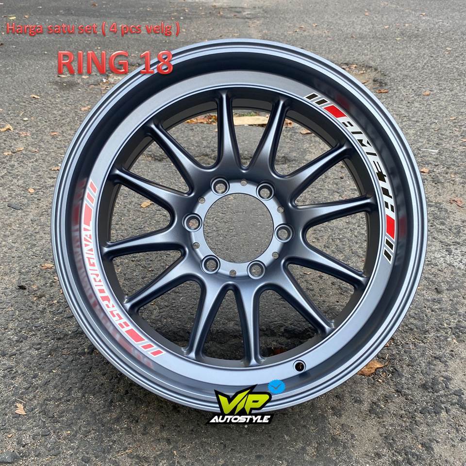 Jual Velg HSR AMETH Ring 18 Terbaru Lobang 6 Model Velg Lenso Venom 5 Velg Mobil Pajero Fortuner ...