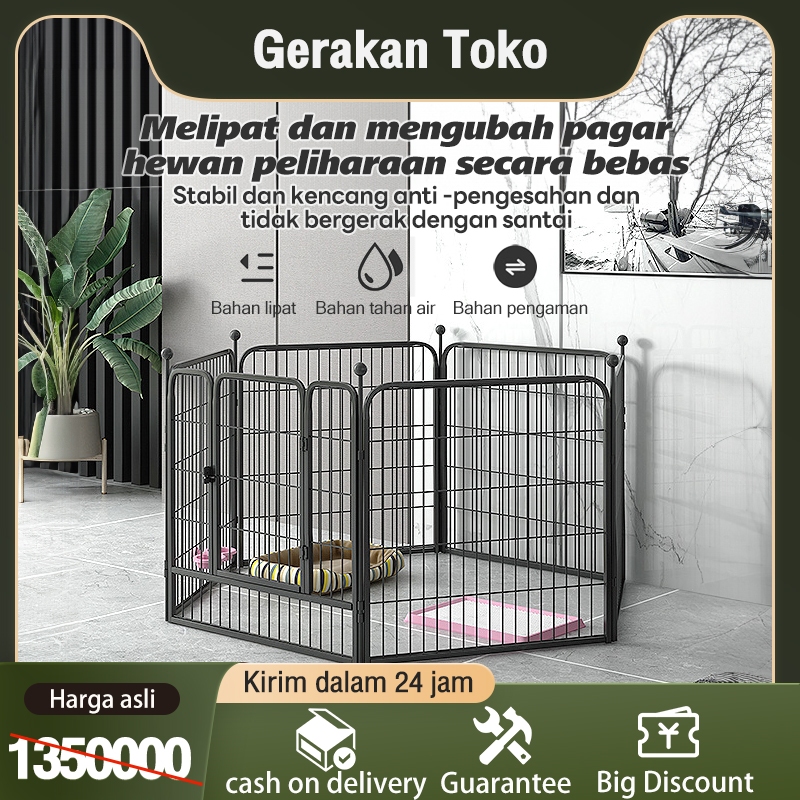 Jual Pagar anjing serbaguna /Kandang Premium Anjing Kucing Jumbo Besi ...