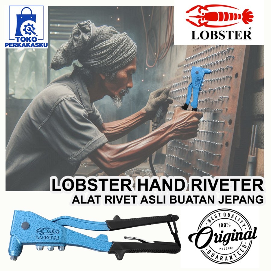 Jual ORIGINAL | ASLI !! | LOBSTER HAND RIVETER | ALAT RIVET - HR-002A ...