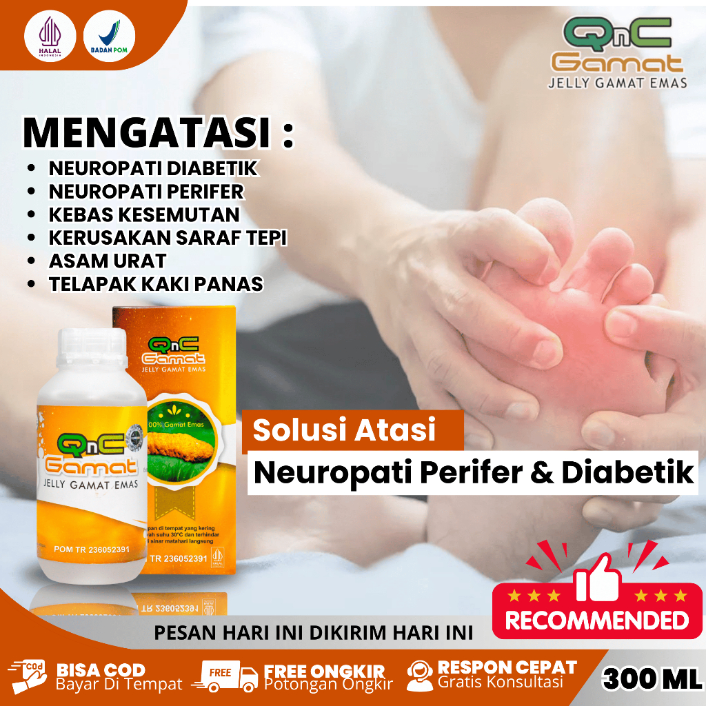 Jual Obat Kaki Panas Neuropati Diabetik Perifer Terasa Terbakar ...