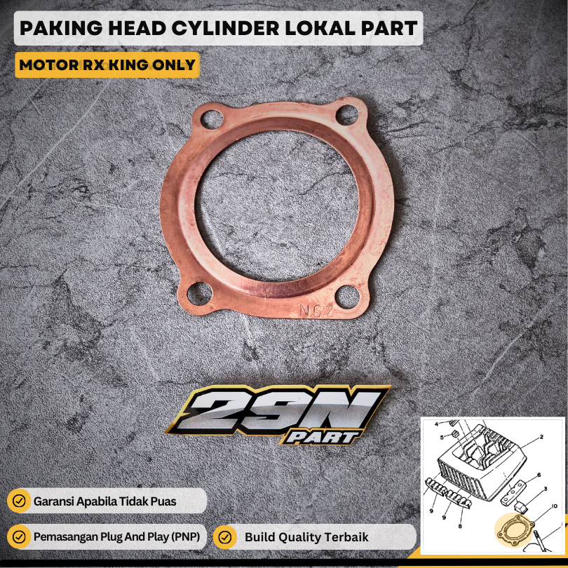 Jual Gasket Paking Packing Cylinder Blok Head Rx King RXK lokal copy ...