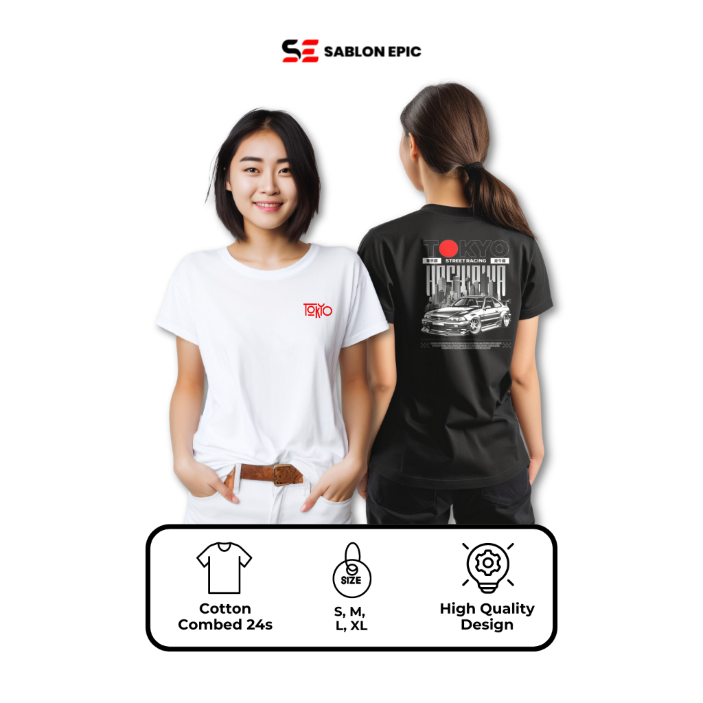 Jual Japanese Tokyo Racing | Custom Kaos Sablon DTF Satuan | Logo Nama ...