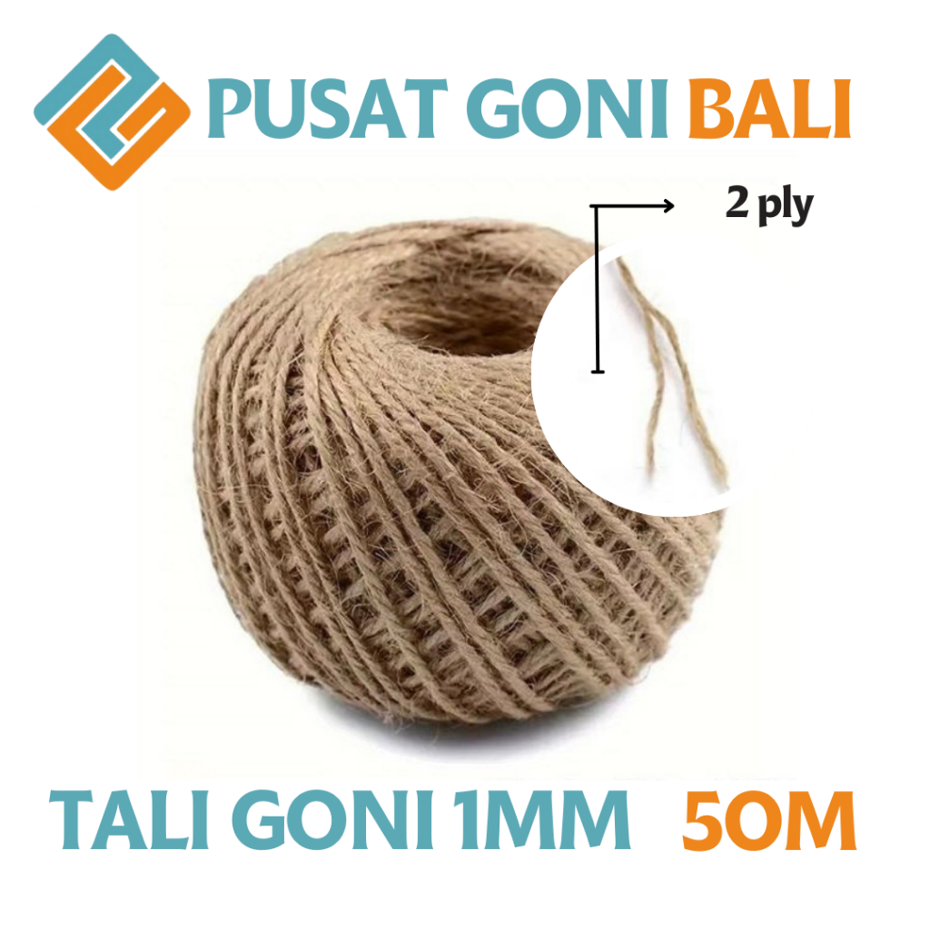 Jual Tali Goni 2 Ply 50M - Tali Goni 1mm - Tali Rami Keperluan Souvenir ...