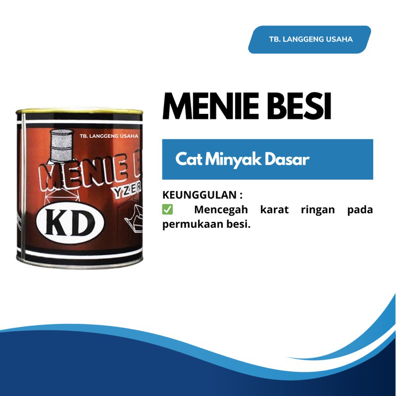Jual Menie Besi KD Cat Kayu dan Besi Anti Karat Rayap Jamur Air ...
