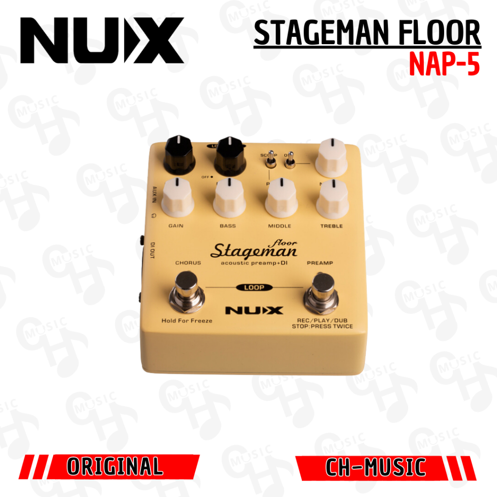 Jual Nux nap5 nap-5 nap 5 Stageman Floor Efek Gitar Akustik Preamp + DI ...