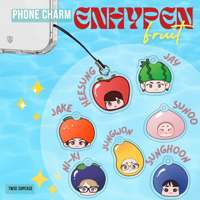 Jual ENHYPEN FRUIT PHONE CHARM FANMADE GANTUNGAN HP BOLAK BALIK ...