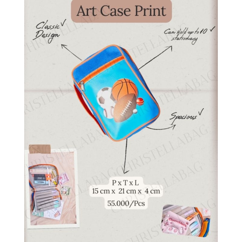 Jual Art Case Print | Kotak Pencil Besar | Tempat Pencil | Wadah Pencil ...