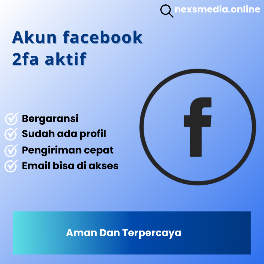 Jual Jual Akun Fb A2f Aktif | Akun Facebook Kuat | Fb Ads | Fb Marketplace | Begaransi | Shopee ...