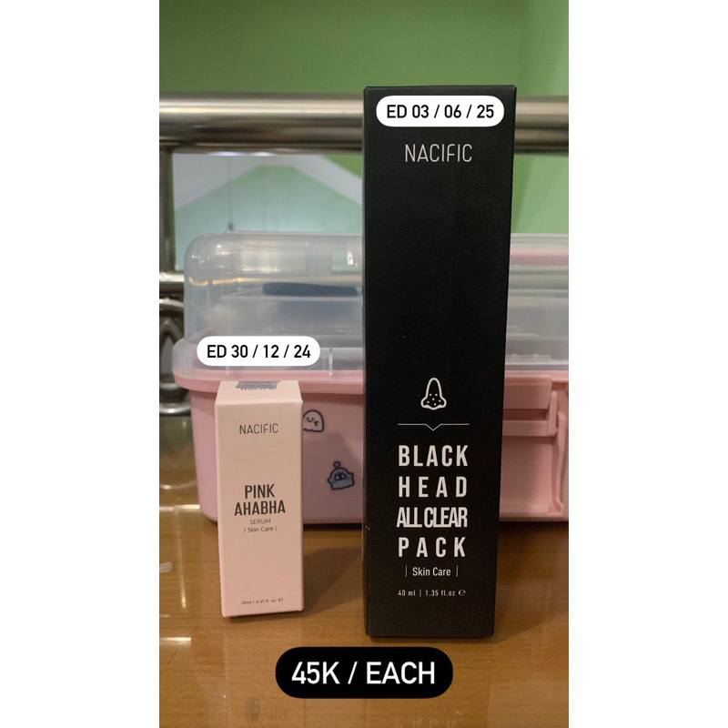 Jual (Baca Desc) Ateez x Nacific : Blackhead Pack & Serum AHA BHA ...