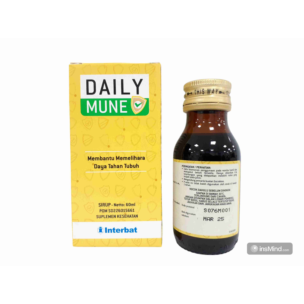 Jual DAILY MUNE SYR 60 ML VITAMIN MENJAGA DAYA TAHAN TUBUH | Shopee ...