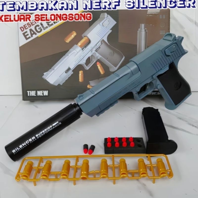 Jual Mainan Tembakan Nerf Blaster Peluru Busa Silencer - Mainan Tembak Tembakan Polisi Anak Kids ...