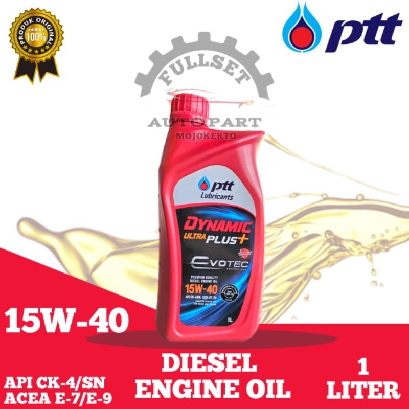 Jual PTT DYNAMIC ULTRA PLUS 15W-40 DIESEL ENGINE OIL (1liter) | Shopee ...