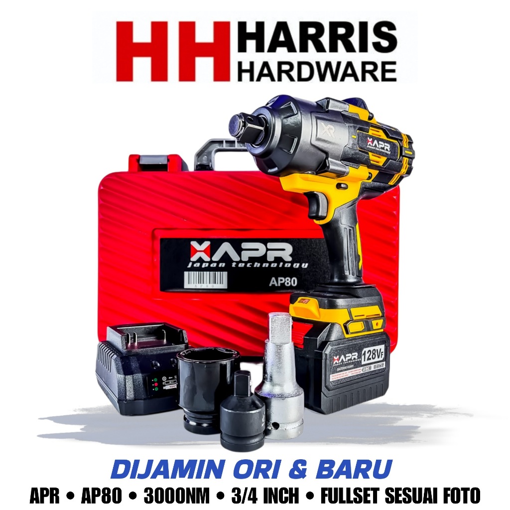 Jual Impact wrench APR xtra JUMBO 3000NM 3/4inch ap80 fullset mesin ...