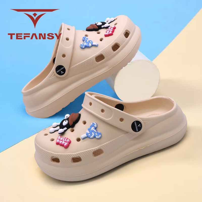 Jual Tefansy Sandal Jelly Fuji Baim Wanita Sandal Kodok Slip On Sendal ...
