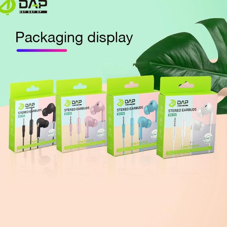 Jual PROMO SUPER Headset Mega Bass DAP DHF6 Headset Stereo Earbuds Line ...