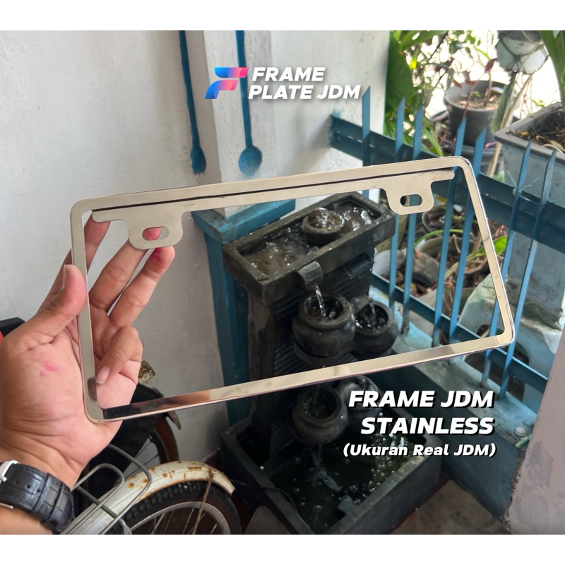Jual (FRAME AJA 1 Pcs) Frame Plate JDM Stainless | Dudukan Plat JDM ...