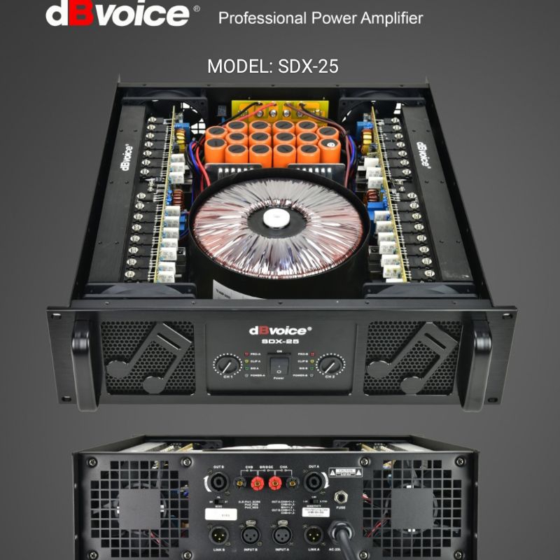 Jual Power dB Voice SDX-25 Original Product Amplifier 2 Channel ...