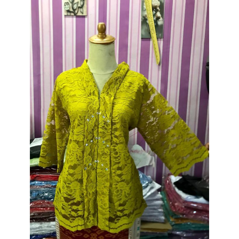 Jual KEBAYA MODEL KERTINI KANCING DEPAN/ATASAN TRADISIONAL WANITA ...