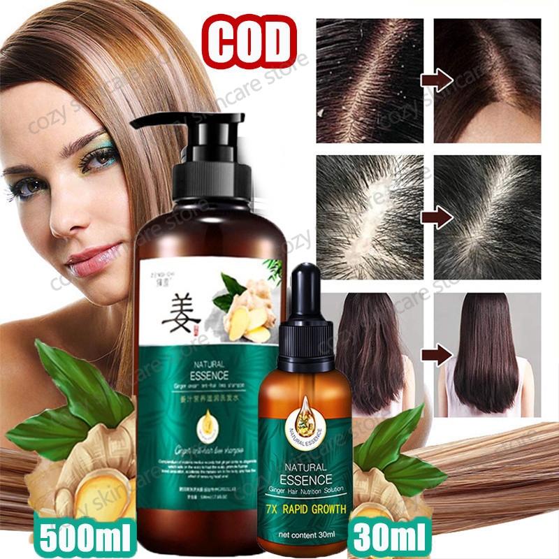 Jual Ginger Shampoo & Serum Jahe Herbal/Shampoo Anti Rontok/Shampoo ...