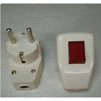 Jual Steker saklar lampu + tombol Plug 16A W/Switch Neon 250V VISALUX V7352 | Shopee Indonesia