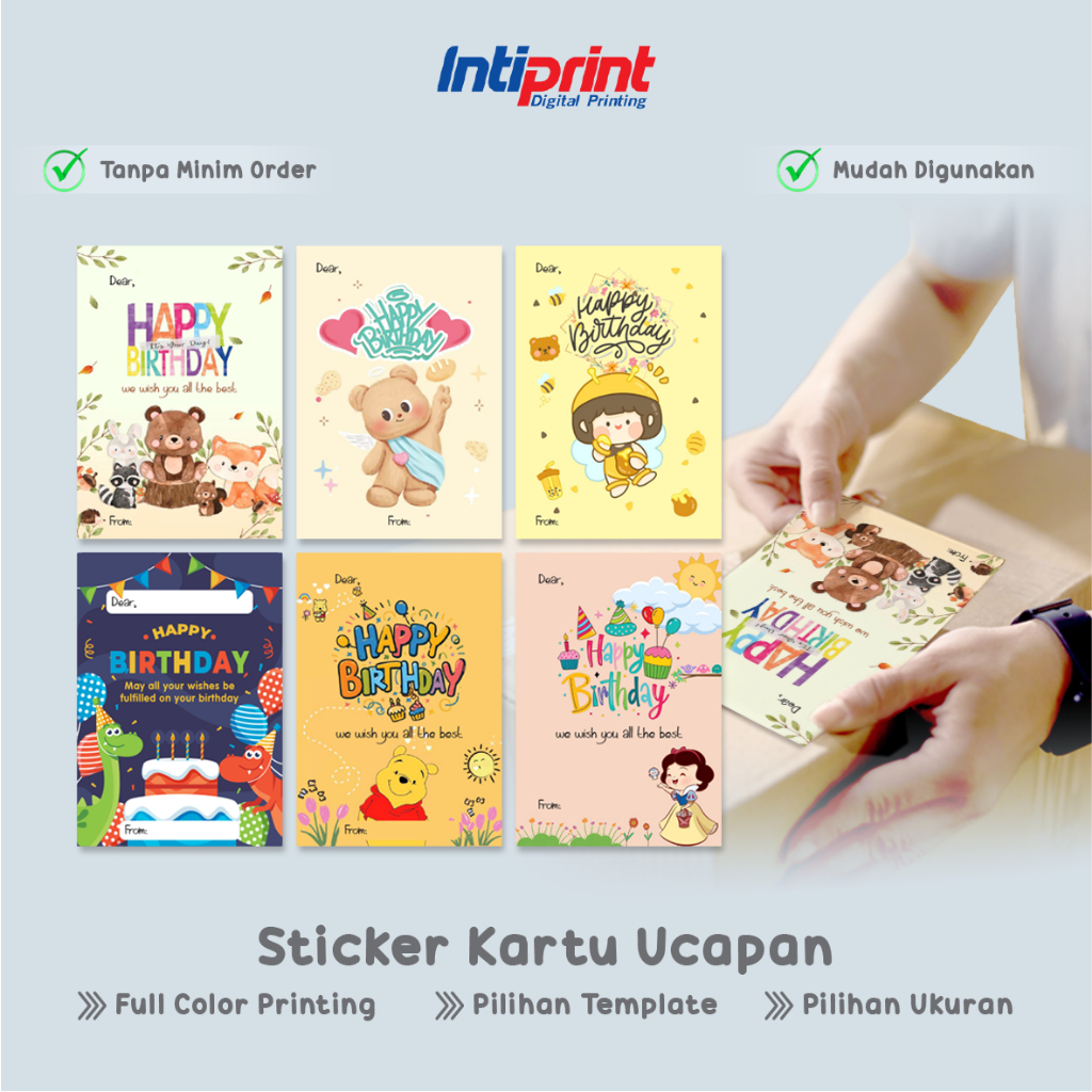 Jual Sticker Ucapan Ulang Tahun [READY STOCK] Stiker Kartu Ucapan ...