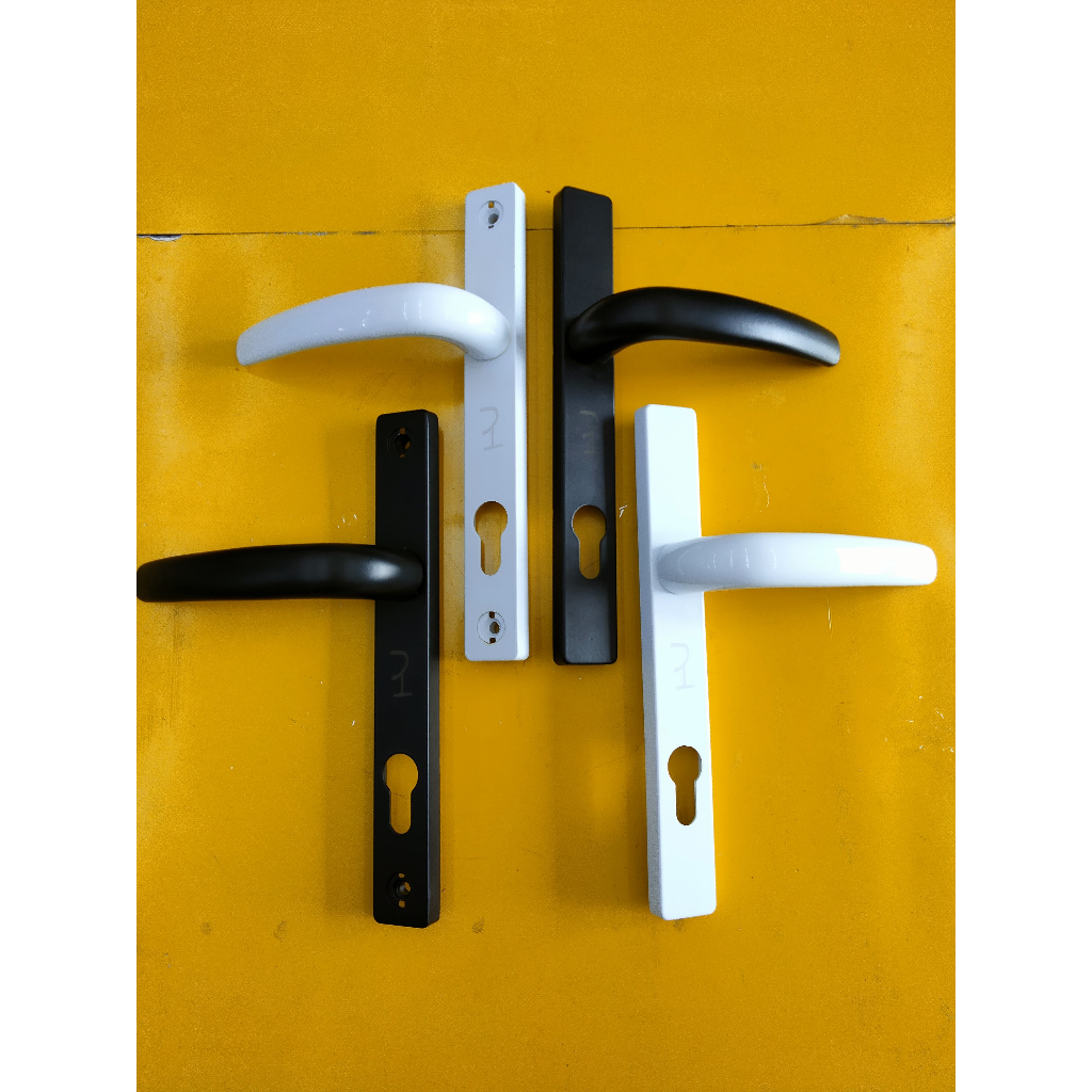 Jual LEVER HANDLE PLATE TC BLACK & WHITE (HL-56) | Shopee Indonesia