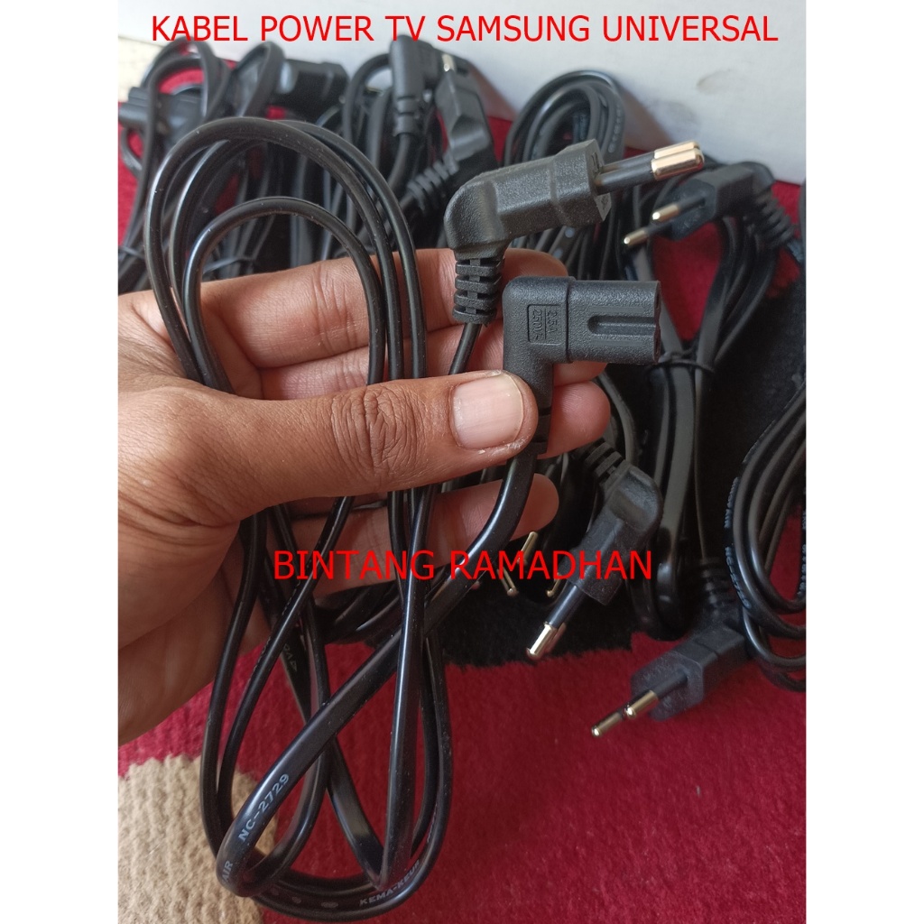 Jual KABEL POWER TV SAMSUNG LED UNIVERSAL 1,5 METER | Shopee Indonesia